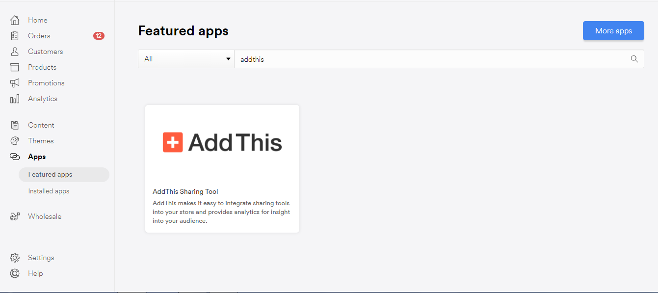 Installing AddThis for Free | EasyStore