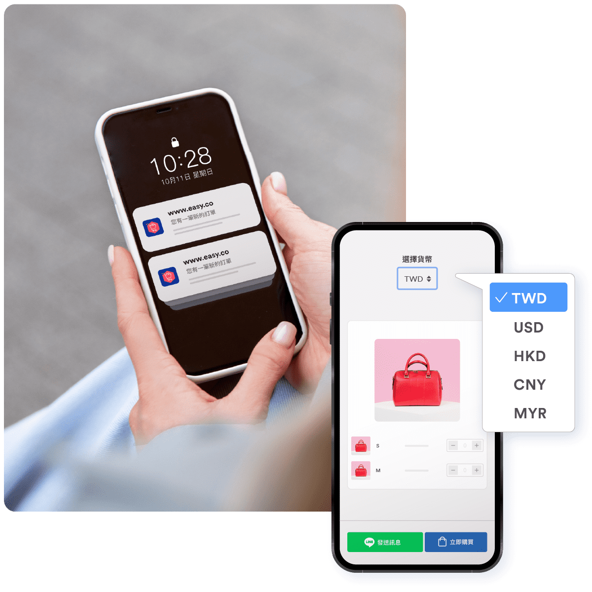 LINE 訂購單 一鍵開啟，訂單接不完 | EasyStore